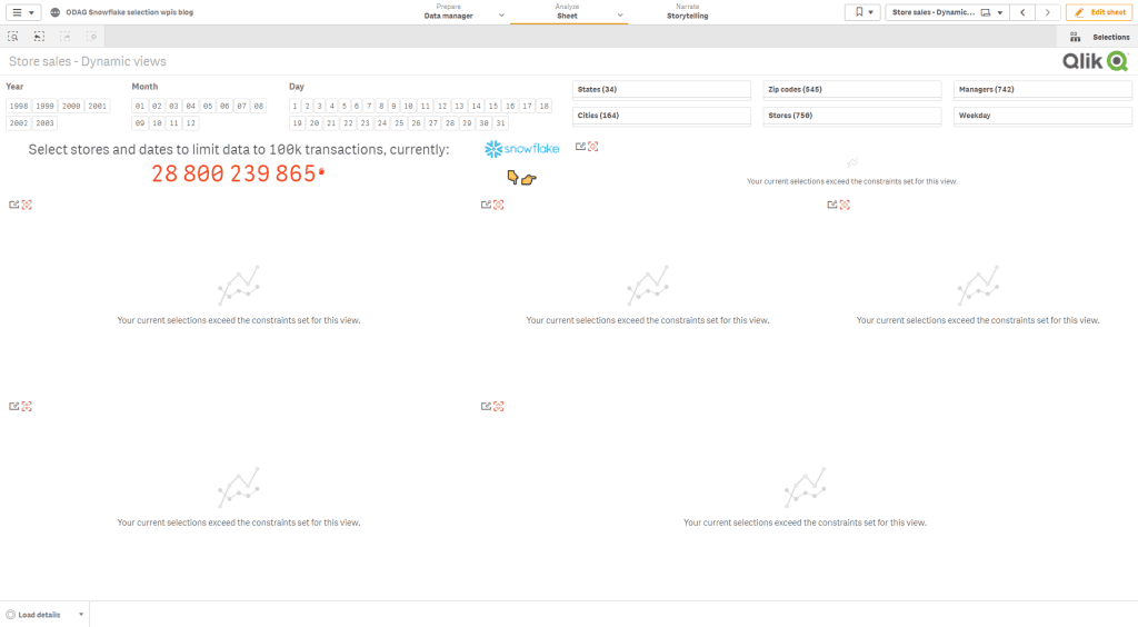 Sposób na dużą ilość danych - ODAG i Dynamic Views w Qlik - Data Wizards